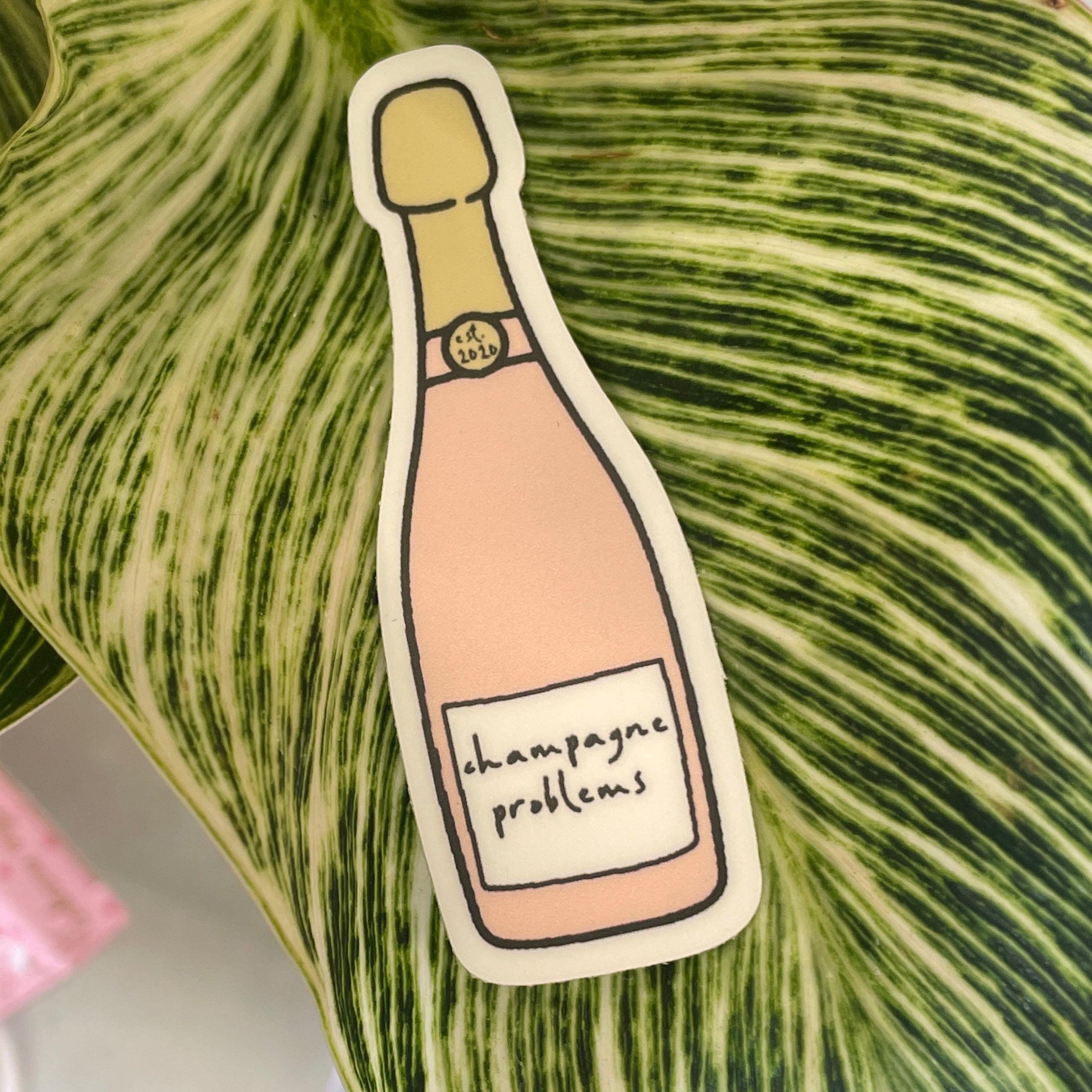 Champagne Problems Sticker | Indie Earth